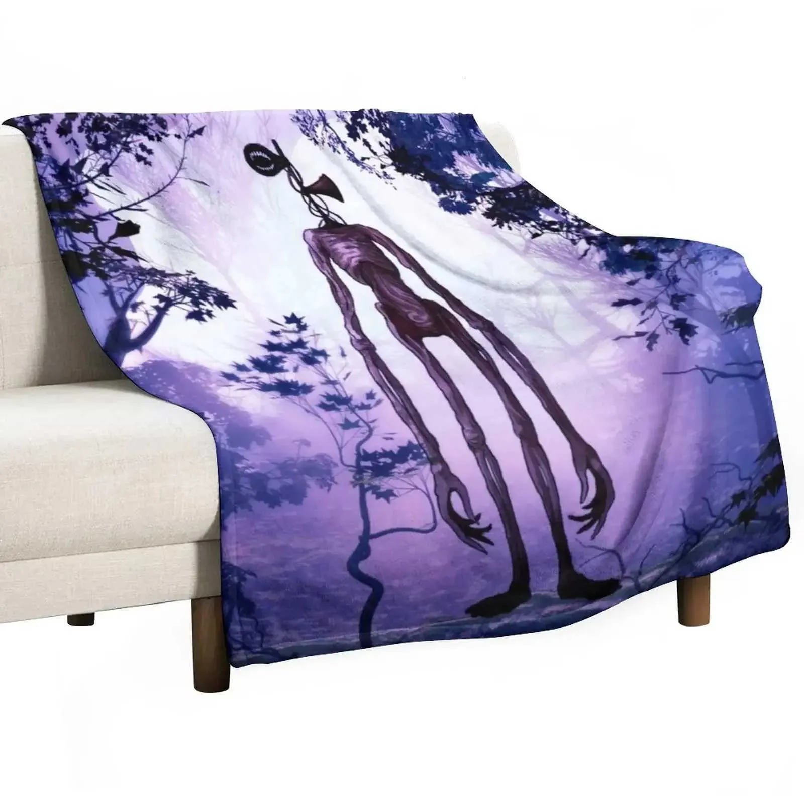 Siren Head Throw Blanket Purple Horror Design... From Uk_exeter, $12.2 ...