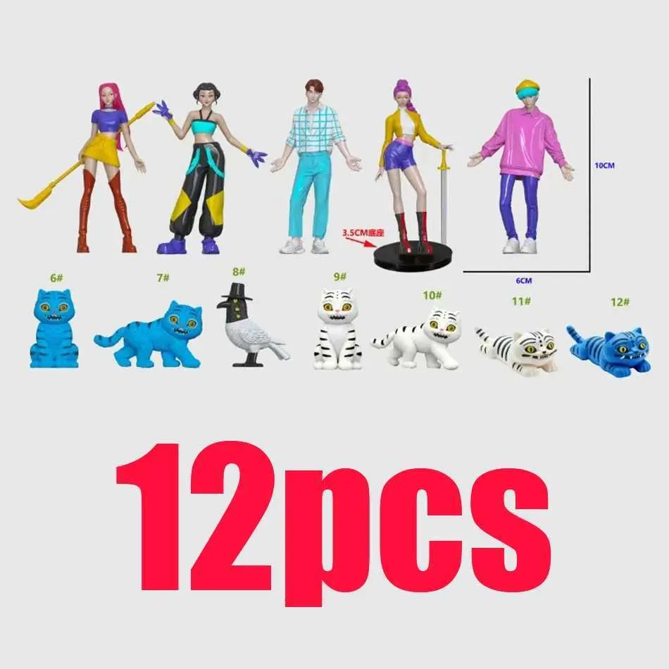 Kpop Demon Hunters Huntrix Encanto Mini Figures Derpys Tiger Rumi, Zoey Mira Saja Boys Figure ...