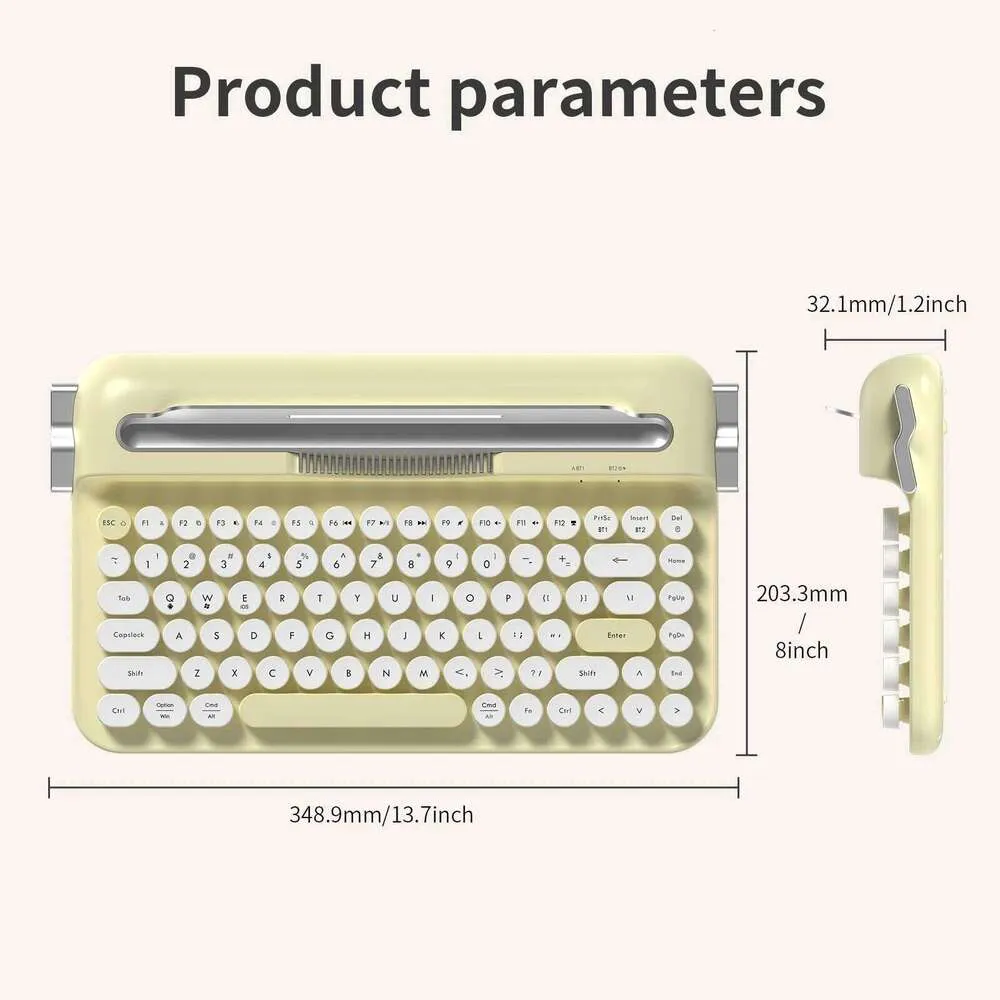 Af Typewriter Keyboard Compatible With Tablet Pc, Exclusive Keyboard ...