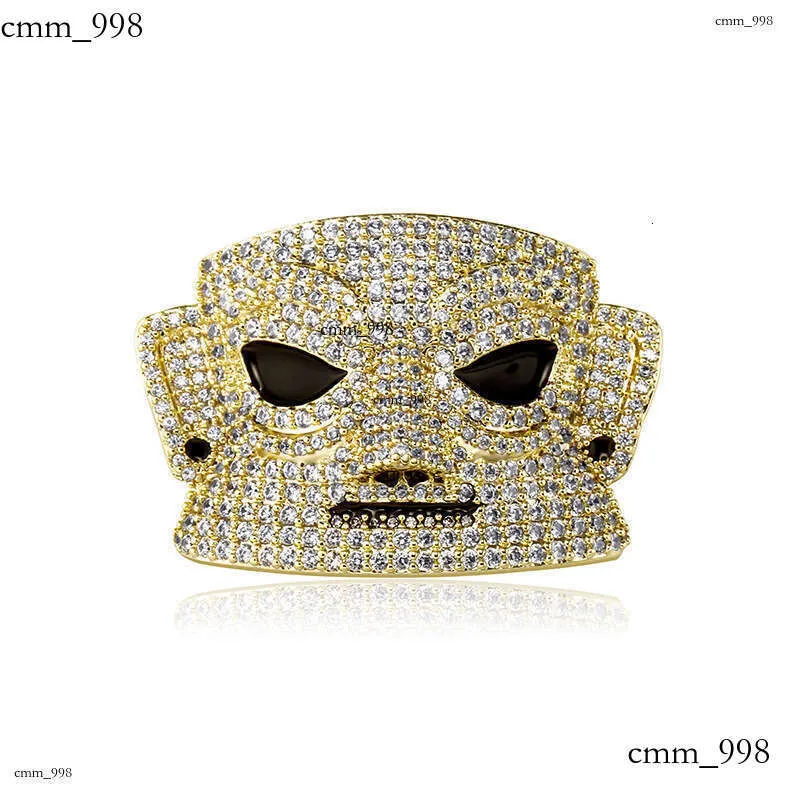 New Hip-Hop Sanxingdui Human Face Moissanite Chain Fashion Necklace ...