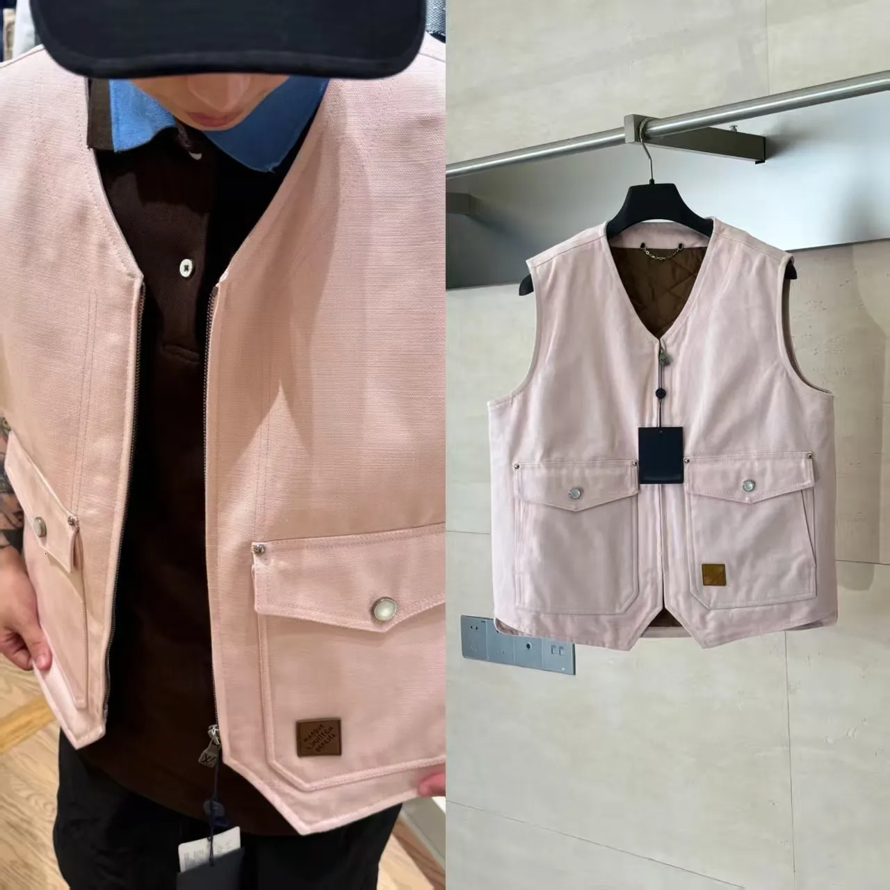 Luxurious Designer Vest for Men and Women, Autumn Edition, Pink 25fw ...