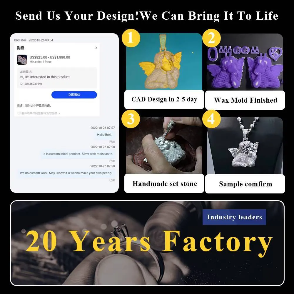 VVS Moissanite Diamond 925 Silver Cuban Link Chain Necklace 10mm to ...