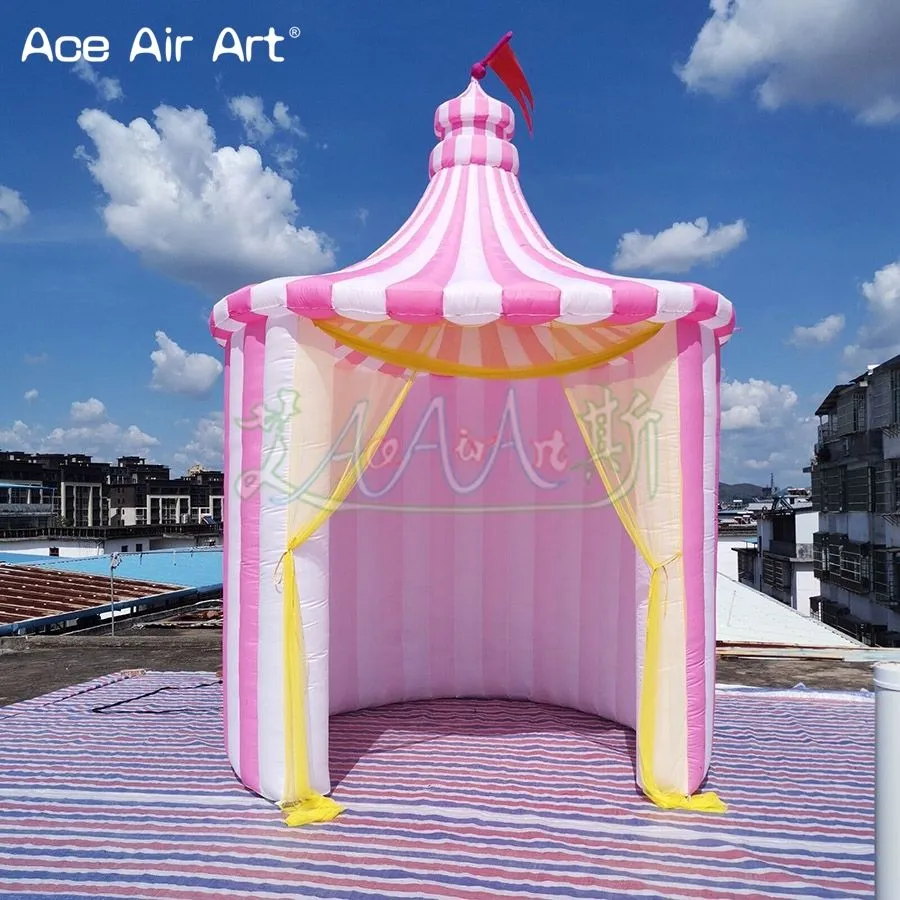Wholesale Striped Inflatable Circus Princess Castle Playhouse Tent 8m ...