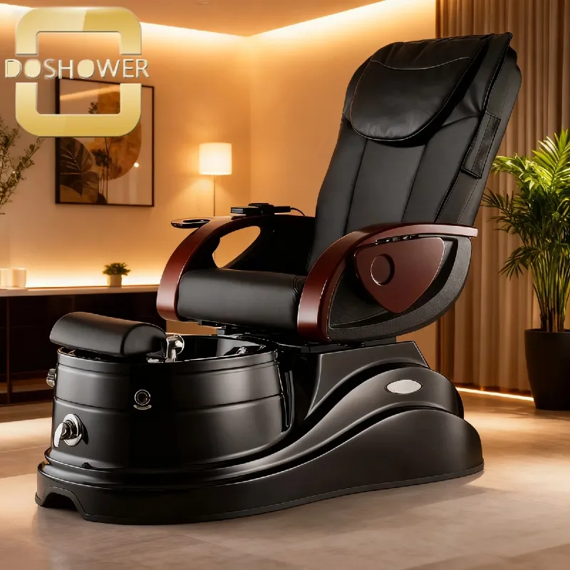 Spa Foot Multi-Functional Pedicure Bench With Footrest Multiple Users ...