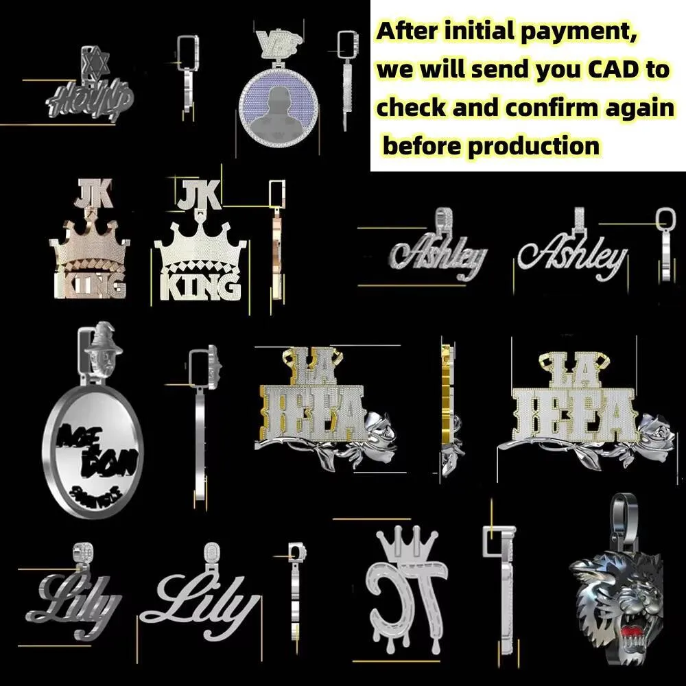 VVS Moissanite Diamond 925 Silver Cuban Link Chain Necklace 10mm to ...