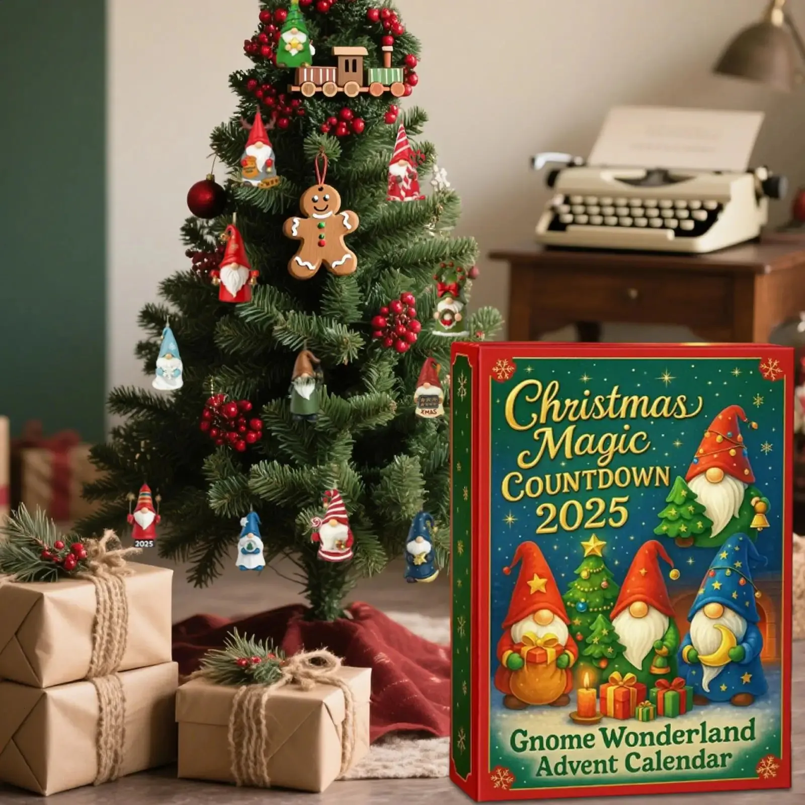 Christmas Magic Gnome Wonderland Advent Calendar: 24-Day Countdown with ...