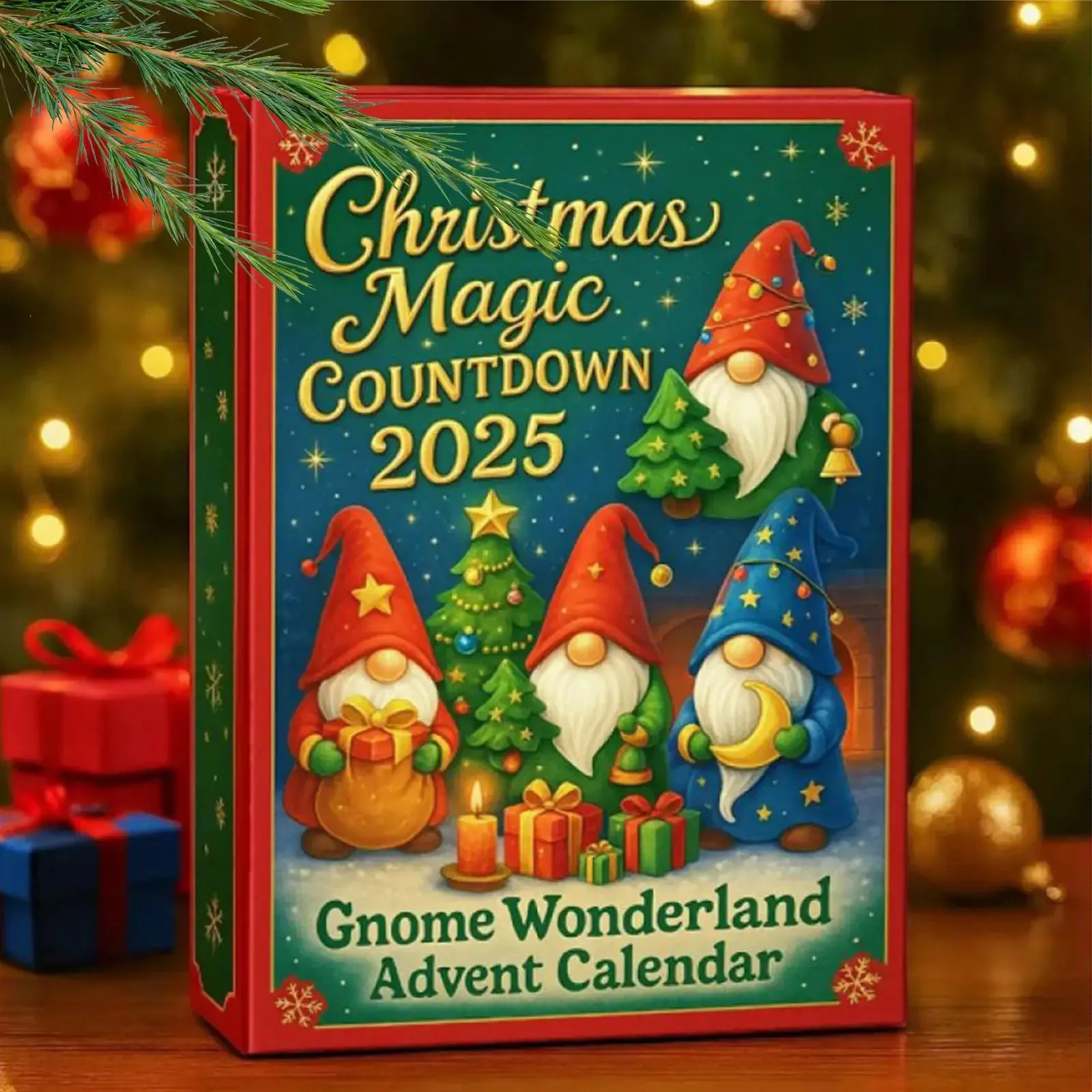 Christmas Magic Gnome Wonderland Advent Calendar: 24-Day Countdown with ...