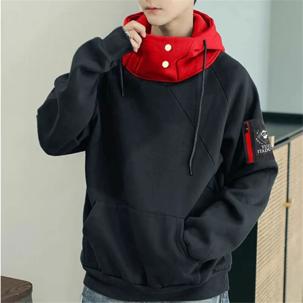 Anime Gojo Satoru Itadori Yuji Red Hood Cosplay Unisex Pullover ...