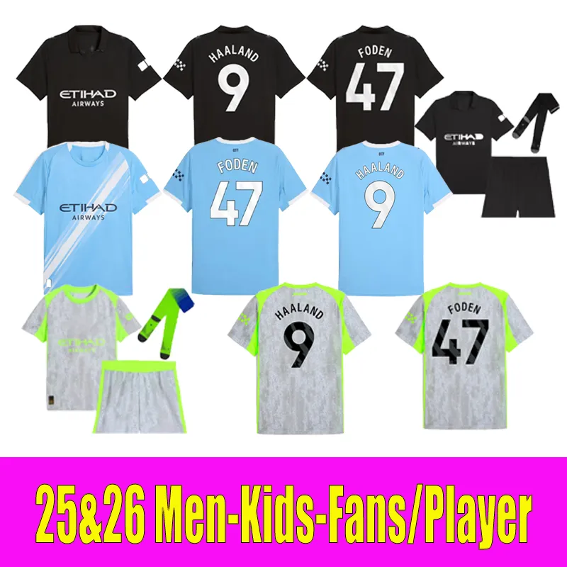 2025 Collection Kits 2026 Fourth Soccer Jerseys FODEN DE BRUYNE HAALAND ...