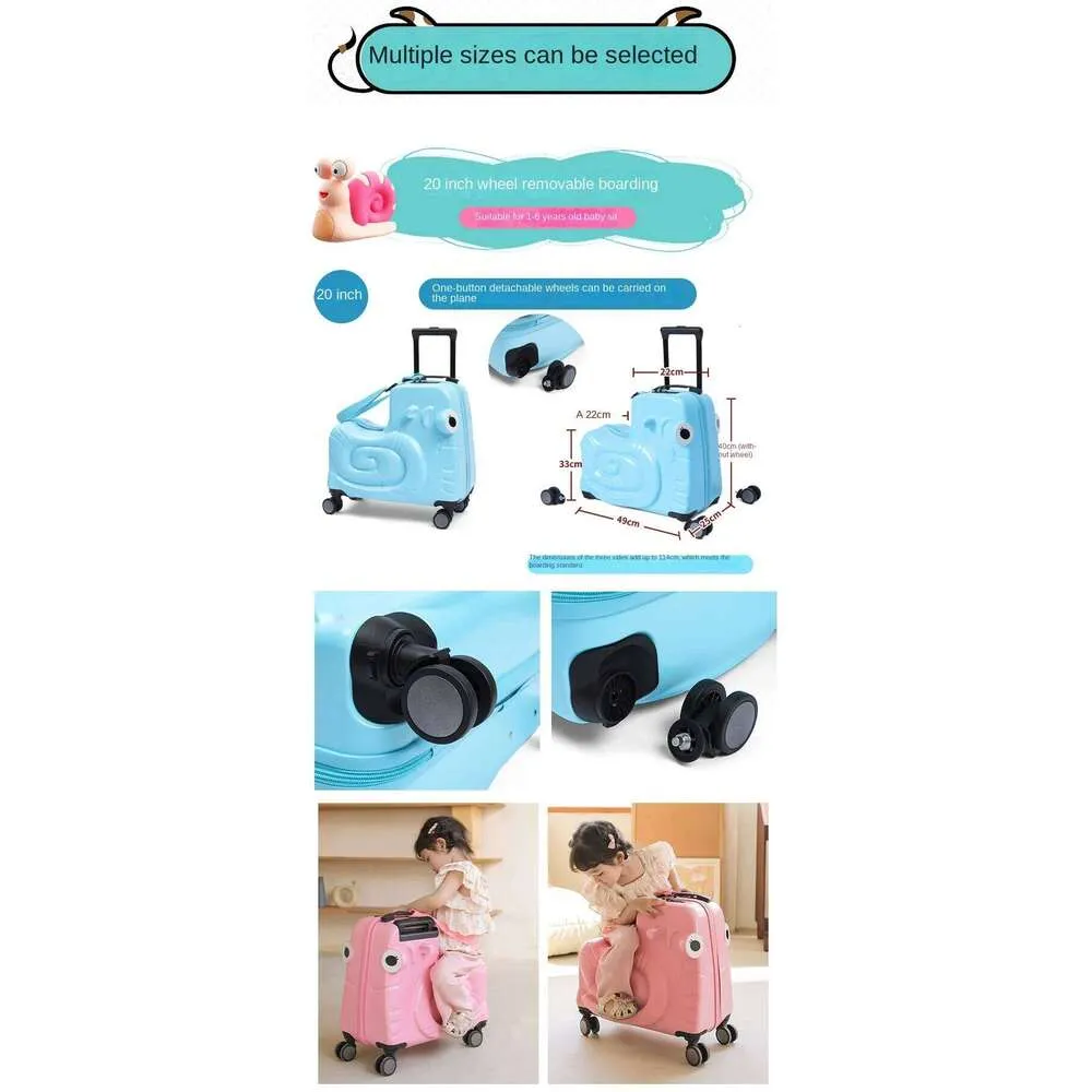 Trojan Horse Children's Trolley Case Riding Universal Wheel Ride-On ...