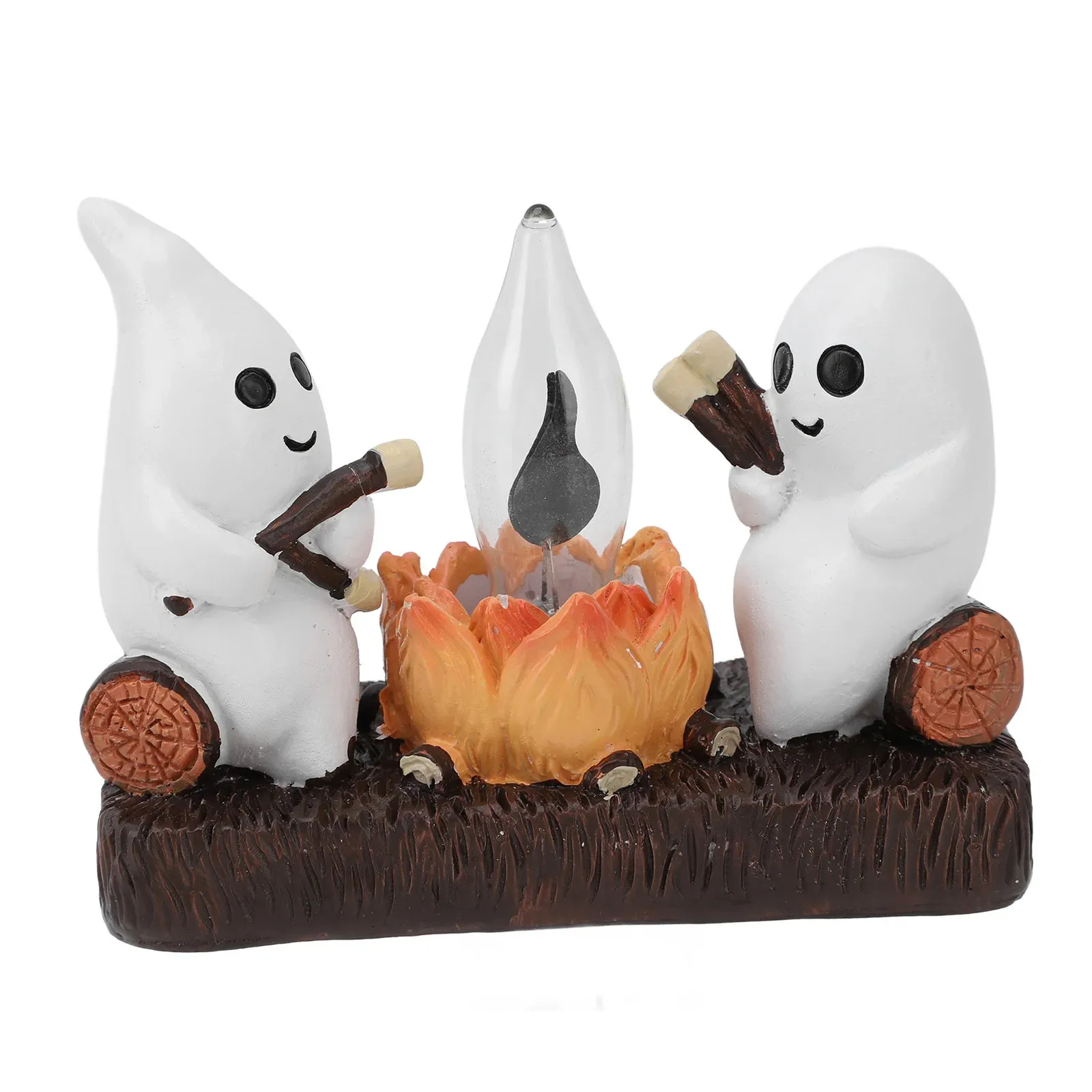Ghost Campfire Flickering Night Light, Resin Ghost Nightlight, Energy ...