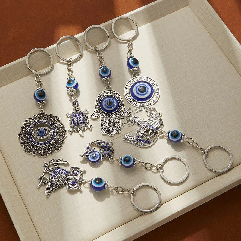 Devil's Hand Keychains Ethnic Style Blue Eye Tree... From Feider, $9.56 ...