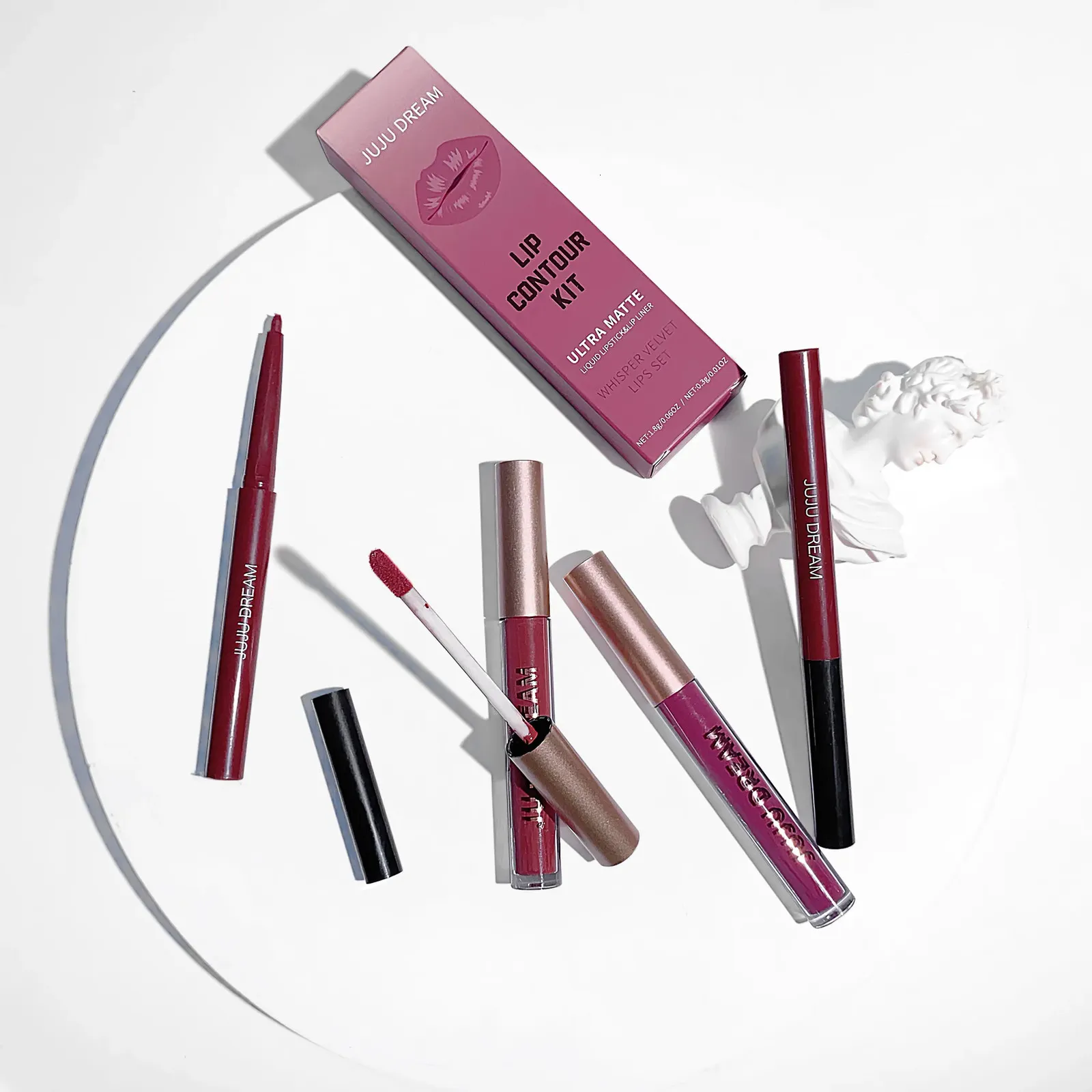 Waterproof Lip Liner Gloss Set, High Pigment, Long-Lasting, DIY Lip ...