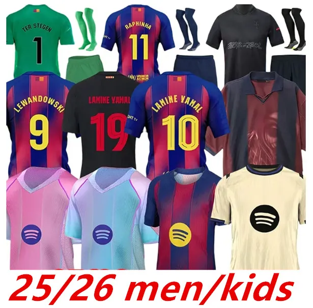 Barcelone Soccer Jersey 2025 Lamine, Yamal, Pedri, Gavi, Lewandowski ...