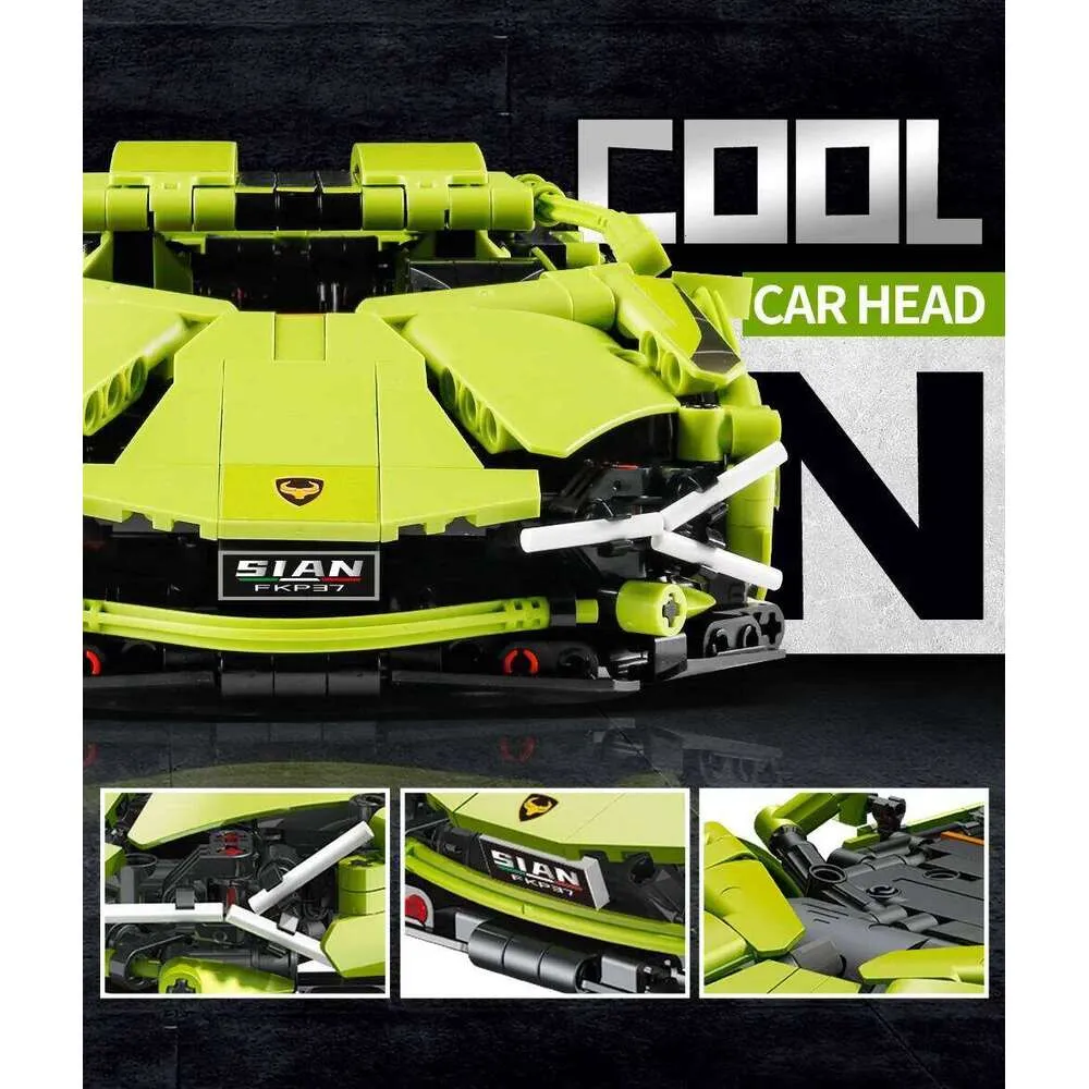 Technical Bugattied Building Blocks Lamborghinis Hypercar Racing Car ...