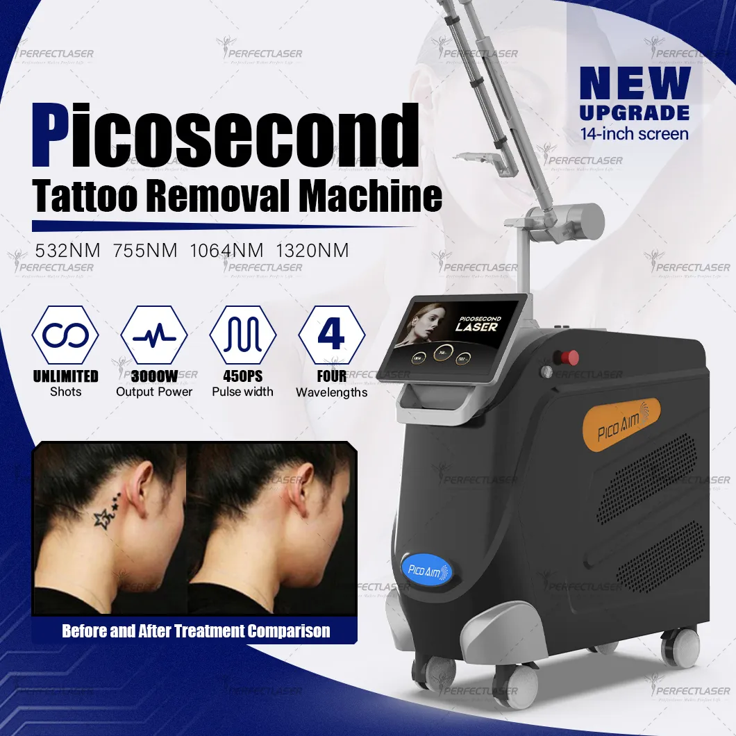 Pico Laser 532nm 755nm 1320nm 1064nm Nd Yag Laser 755 Honeycomb Super ...