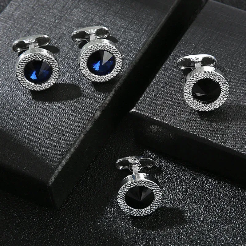 Stylish French Round Cufflinks Fashion Cufflink Set For Men And Women ...