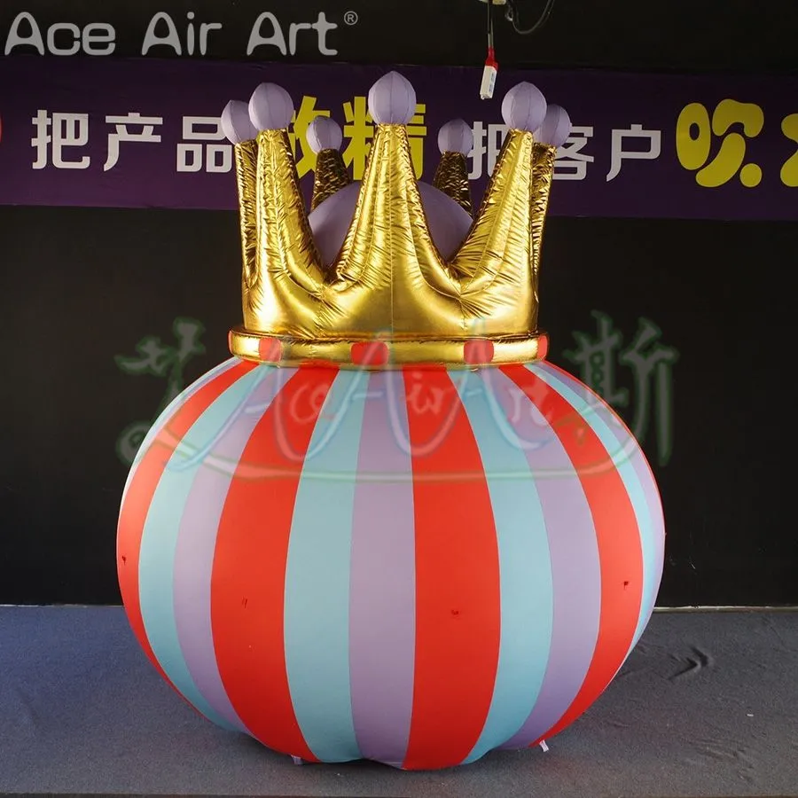 Golden Crown Inflatable 8m 26ft Balloon Colorful... From Inflatable ...