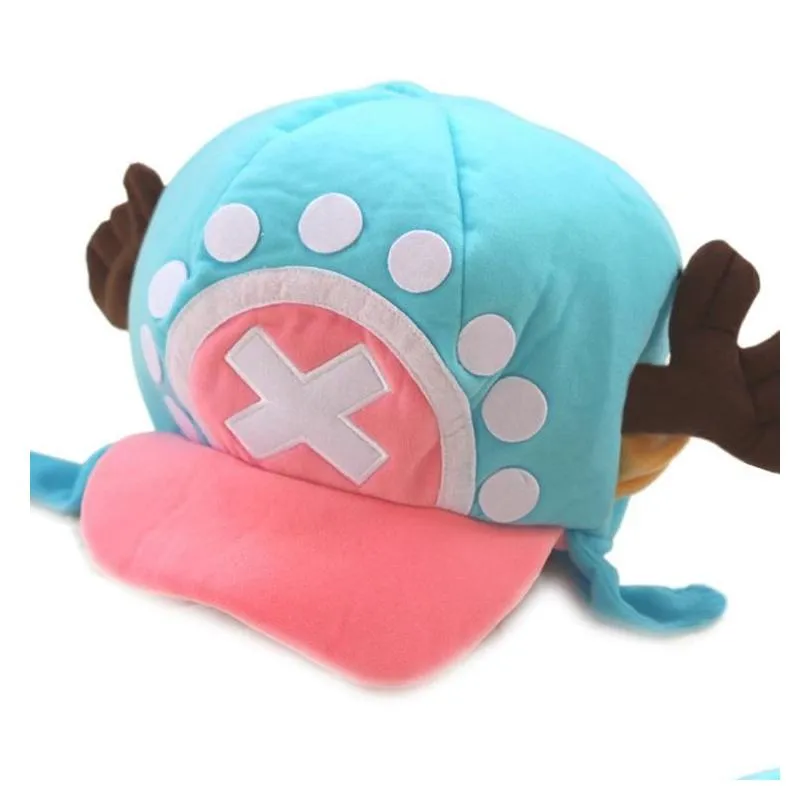 Party Masks One Piece Cosplay Role Straw Hat Cap Luffy Chopper Ace ...
