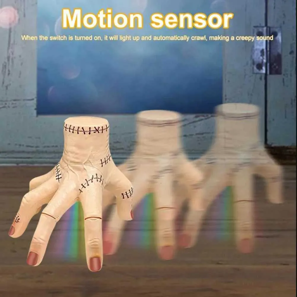 Electric Walking Hand with Sound and Light - Fake Hand Prop for Scary ...