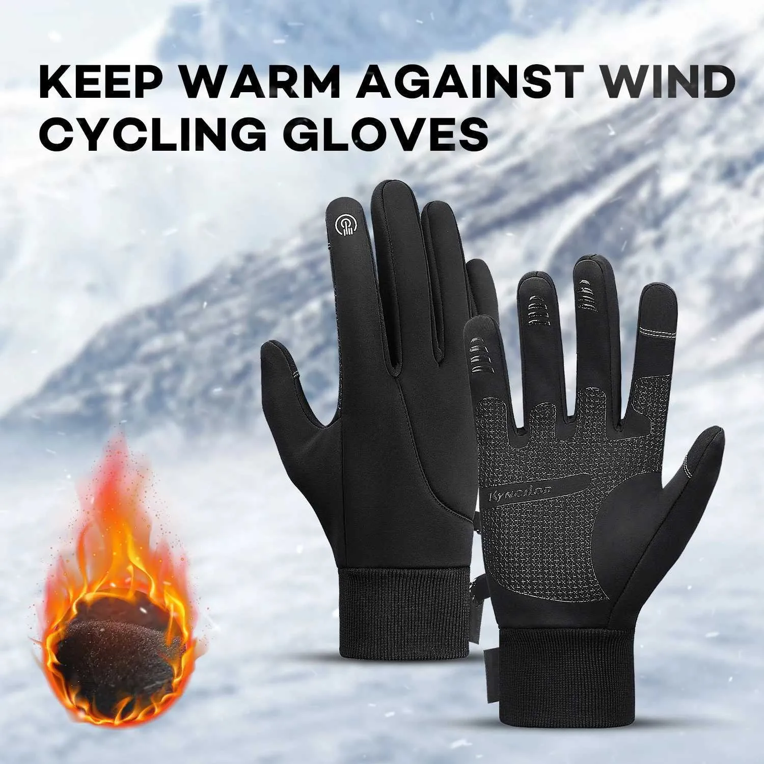 Winter Sports Gloves for Men and Women: Windproof, Touch Screen, Anti-Slip, Warm Gloves for Cold ...