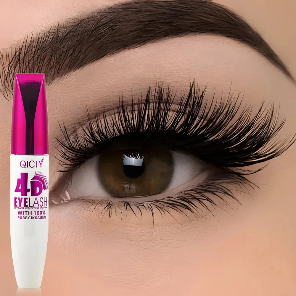 4D Waterproof Curling Mascara, Lengthening Eyelash Extension, Black ...