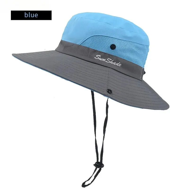 Women's Dual Tone Sun Hat with Tail Hole, Breathable Mesh, Waterproof ...