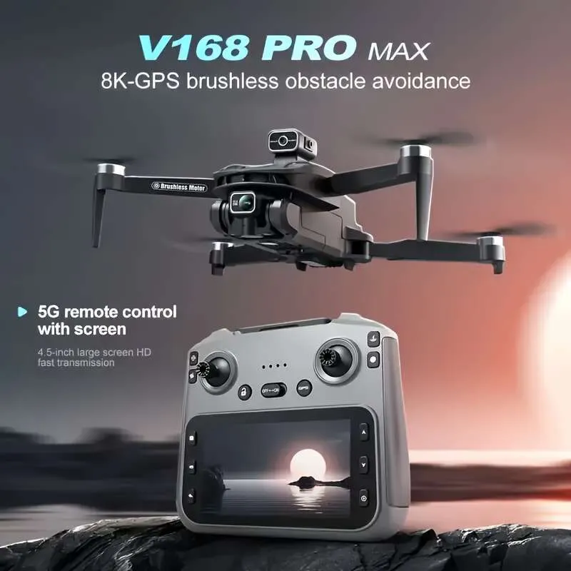 V168 Pro Max 8K Drone With Dual Cameras, 360 Rolling,... From ...