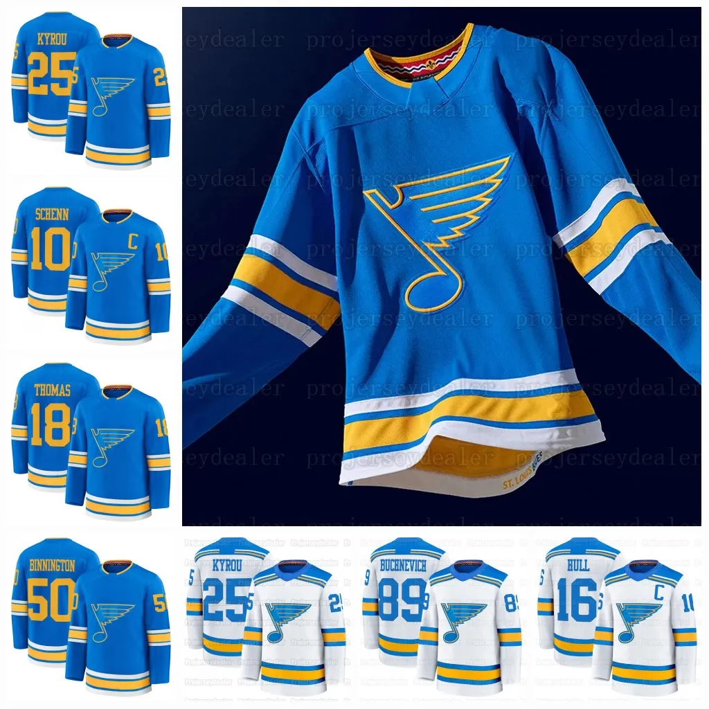 Kyrou St. Blues 2025 26 Jersey Robert Thomas Brayden... From ...