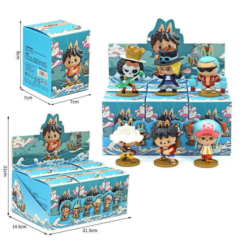 LABUBU One Piece Figure Blind Box Luffy Gift Labubu Trendy Figurine Pop ...
