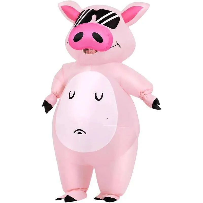 Sunglasses Pig Cosplay Adult Cartoon Animal Inflatable Halloween ...