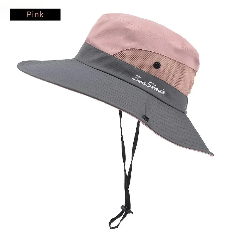 Women's Dual Tone Sun Hat with Tail Hole, Breathable Mesh, Waterproof ...
