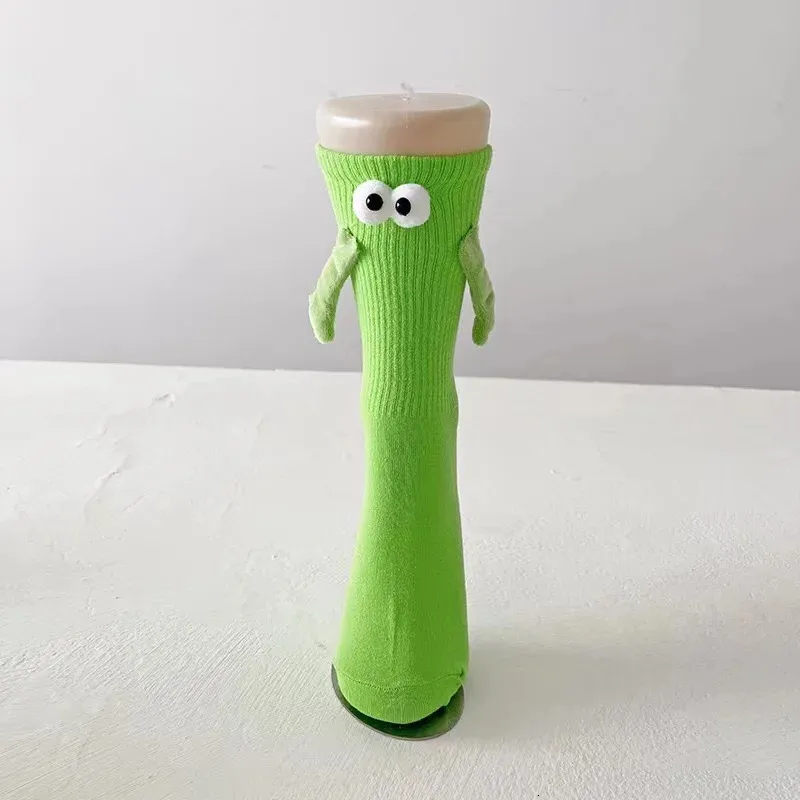 Women's Color Hand Grip Socks Personality Magnetic Cute Socks Couple ...