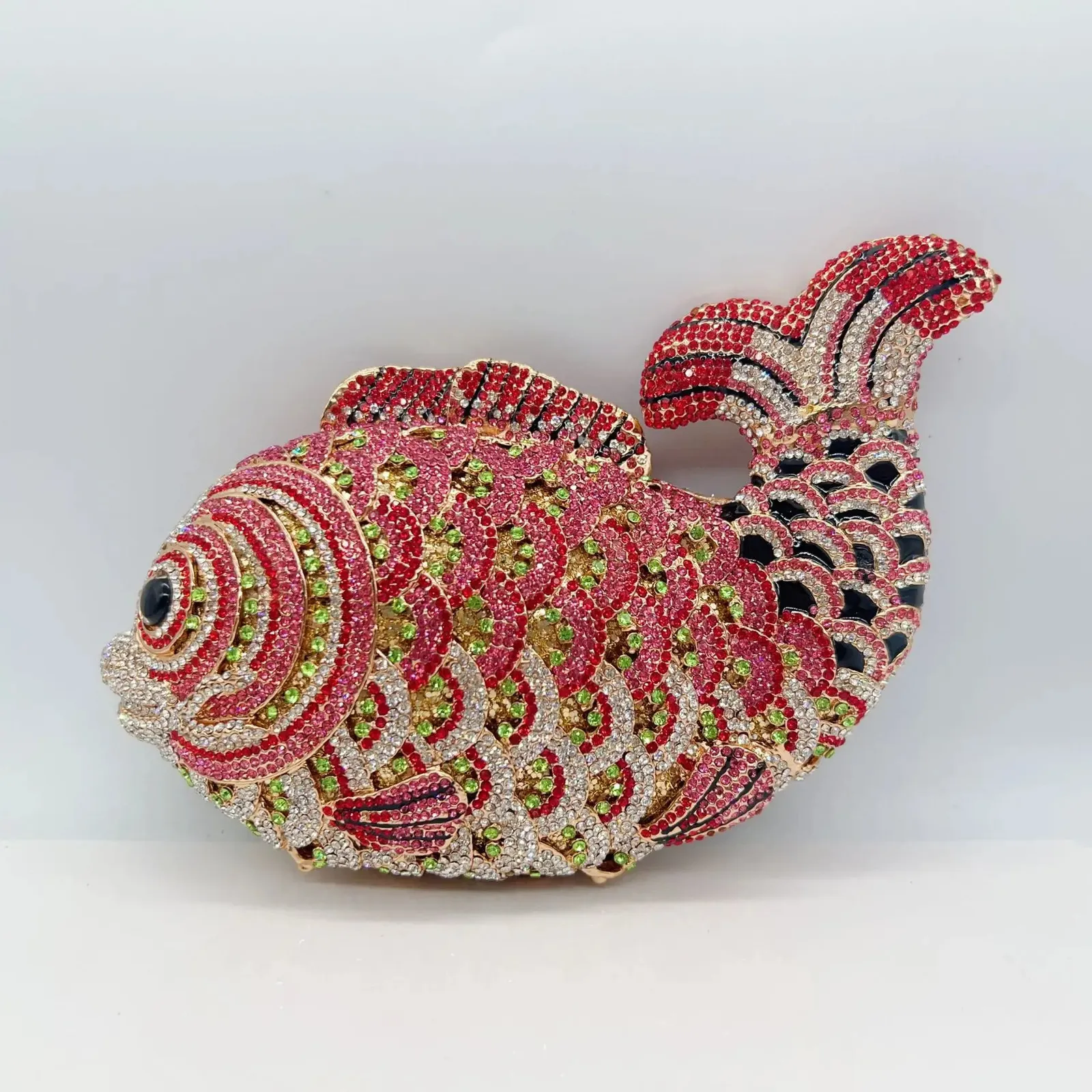 XIYUAN Fish Shape Rhinestone Evening Bag for Women, Diamond Metal ...