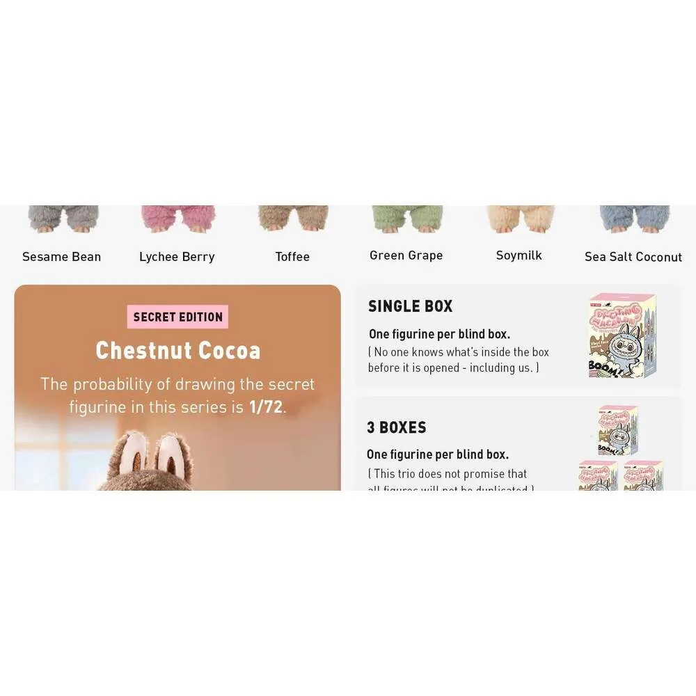 Labubu POP MART Labubu The Monsters Tasty Arons Blind Box Cute Food ...