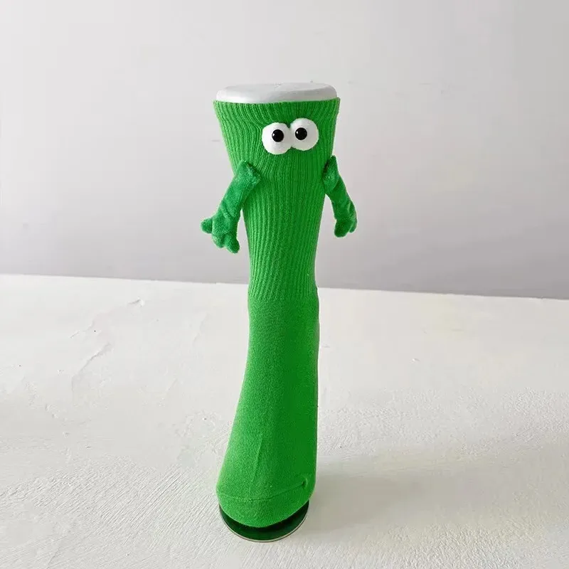 Women's Color Hand Grip Socks Personality Magnetic Cute Socks Couple ...