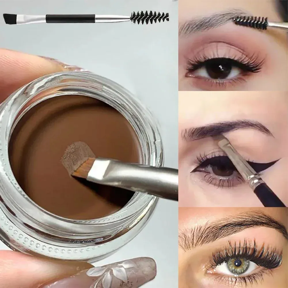 Matte Brown Black Wild Eyebrow Cream 3D Natural Tint, Eyebrow Enhancers ...