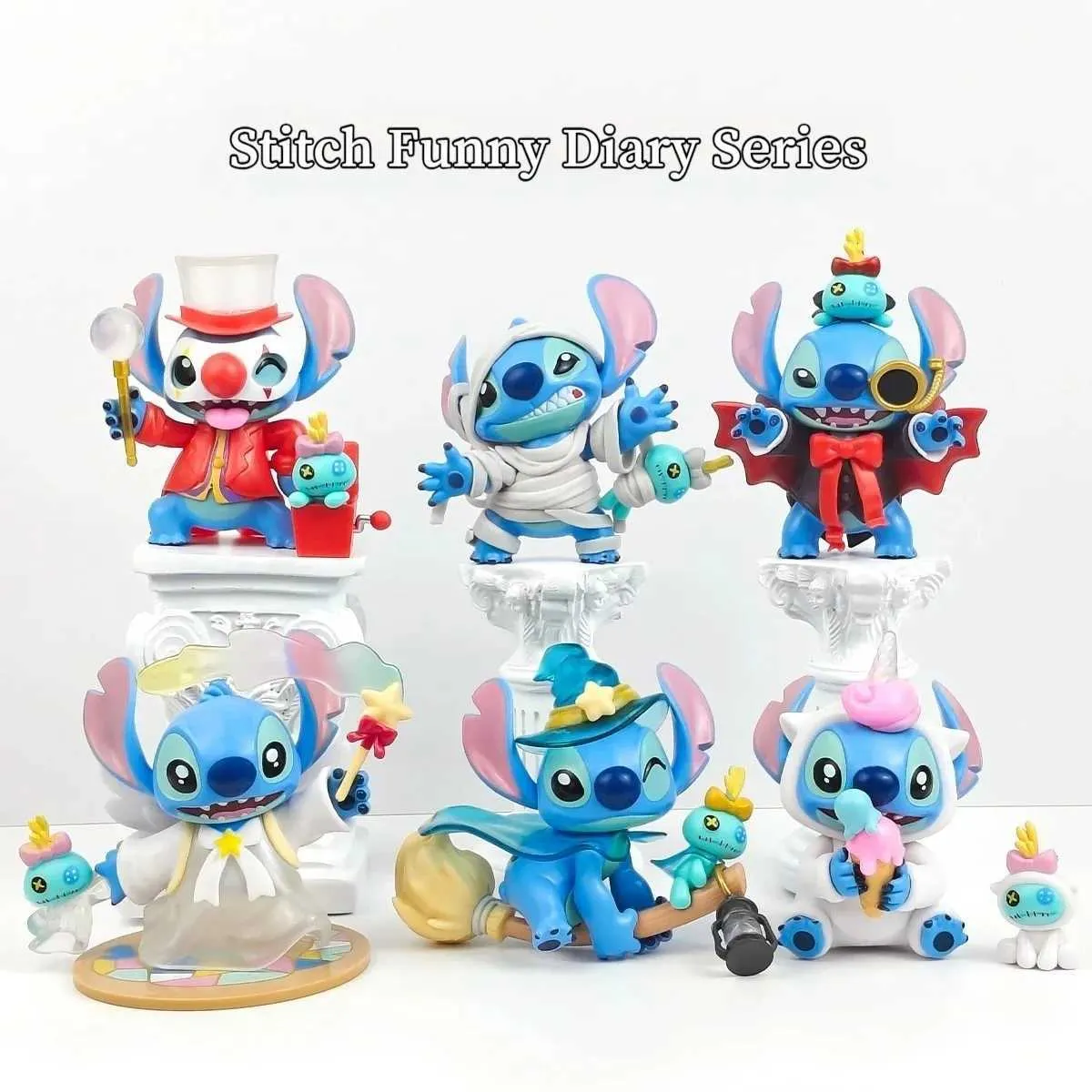 2025 New Funny Diary Blind Box Figure Stich Peripheral Trendy Toys ...