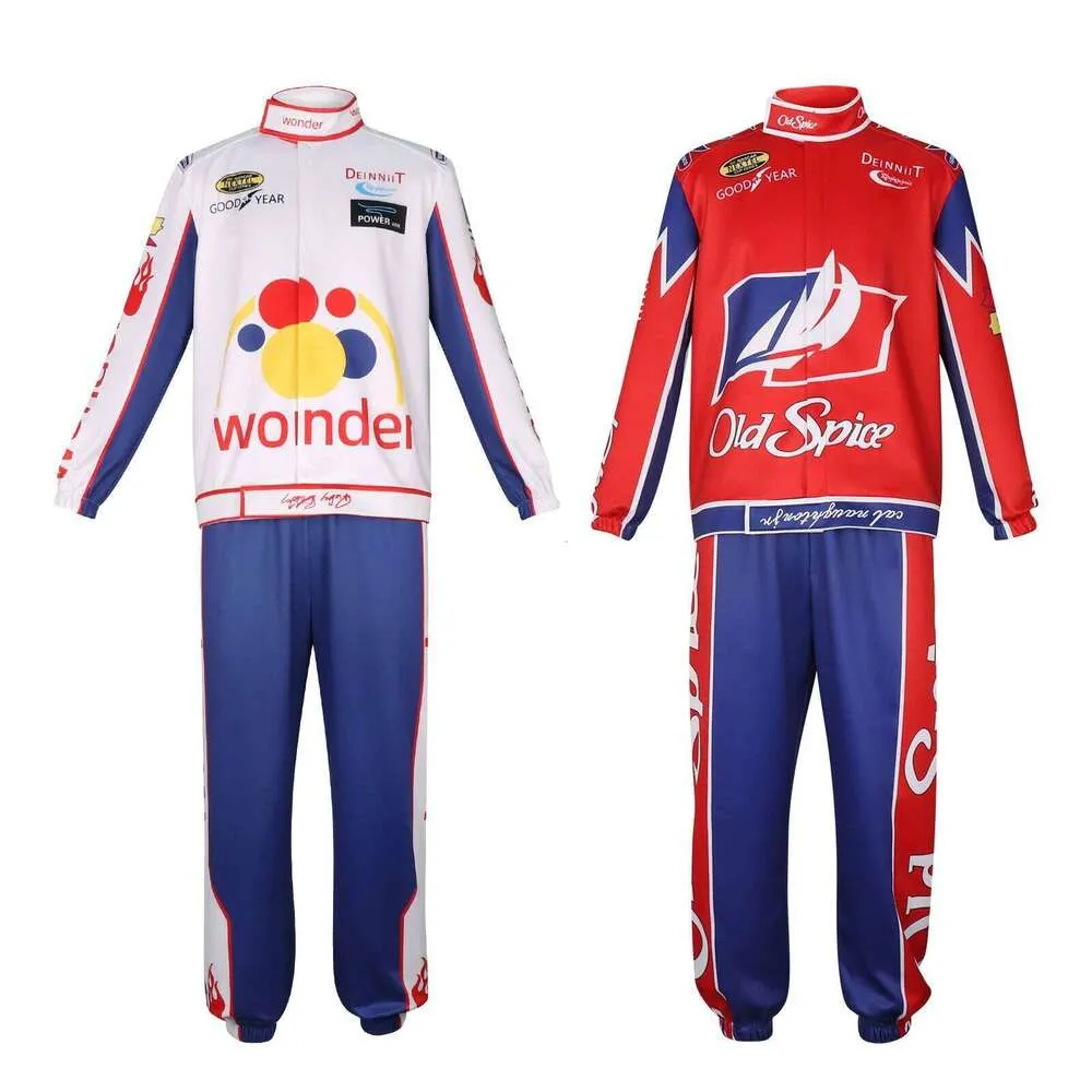 Ricky Bobby Cosplay: F1 Racing Driver Costume - White and Red, Inspired ...