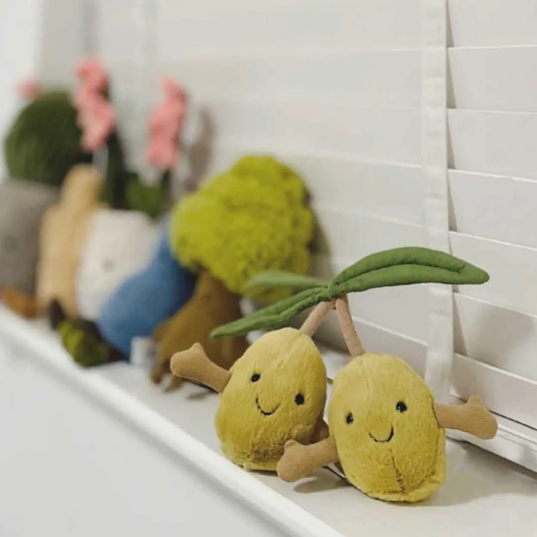Plush Doll Toy Fruits Set with Cloth Velvet and Sponge Filling, Olive ...