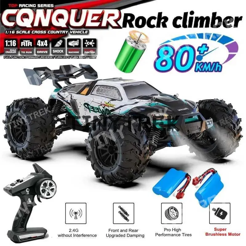4Wd Remote Control Off-Road 4X4 RC High-Speed Car Super Brushless Dwe76 ...