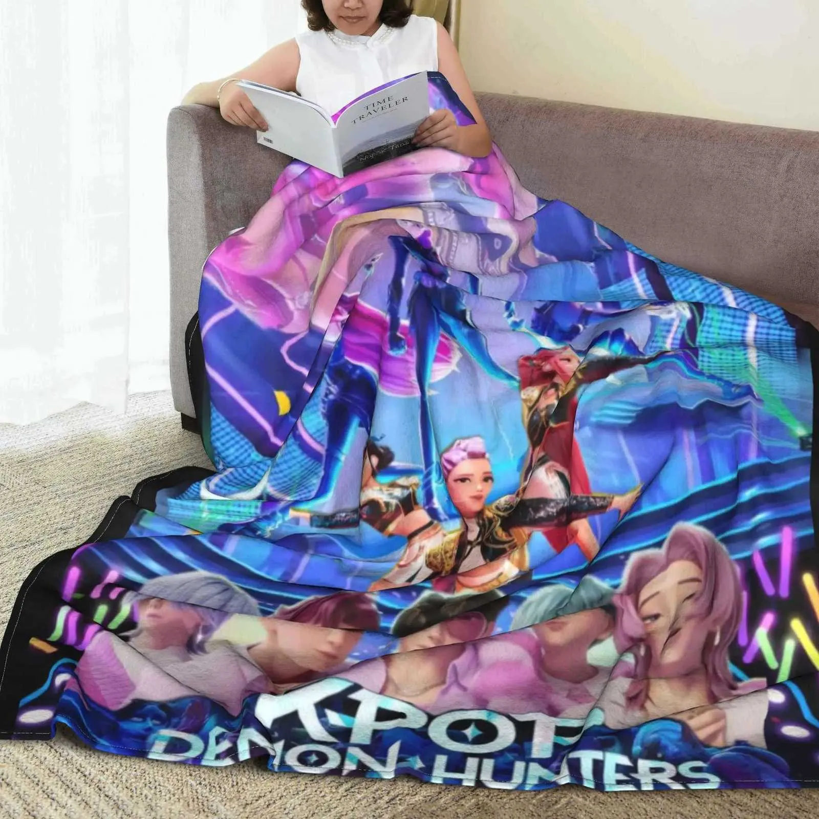 Demon Hunters Huntrix Saja Boys Plush Throw Roblox... From Thousand ...