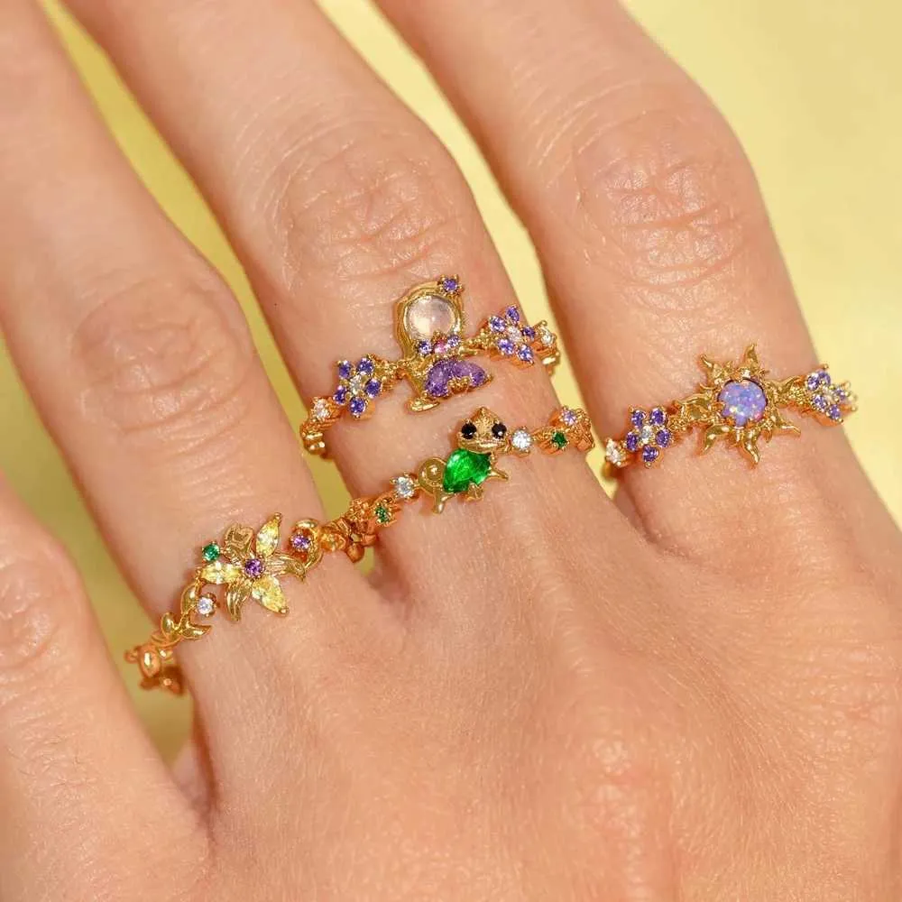 Migga New Fairy Tas Ss Cubic Zircon Ring for Women Girls, Opening ...