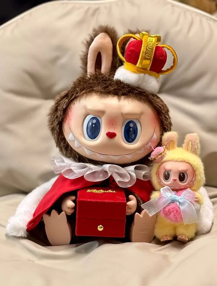 Labubu Chess Adventure King 38cm Vinyl Plush Doll Figurine With ...