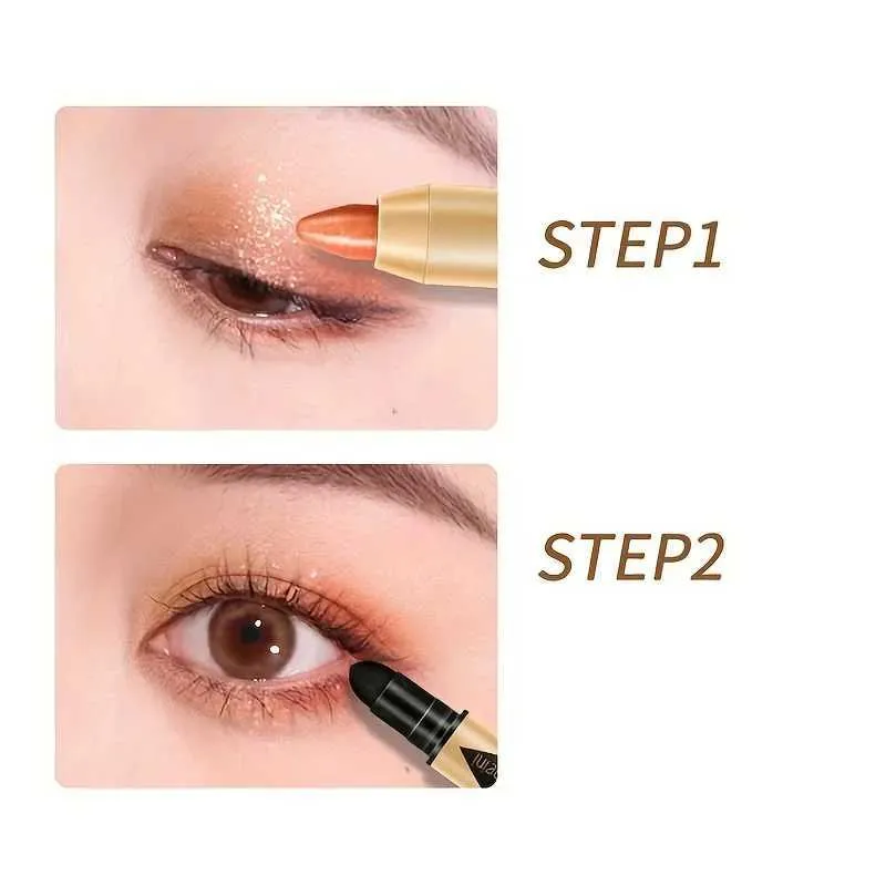 Metallic Doublehead Eyeshadow Stick, Diamond Shimmer Highlighter Pencil ...