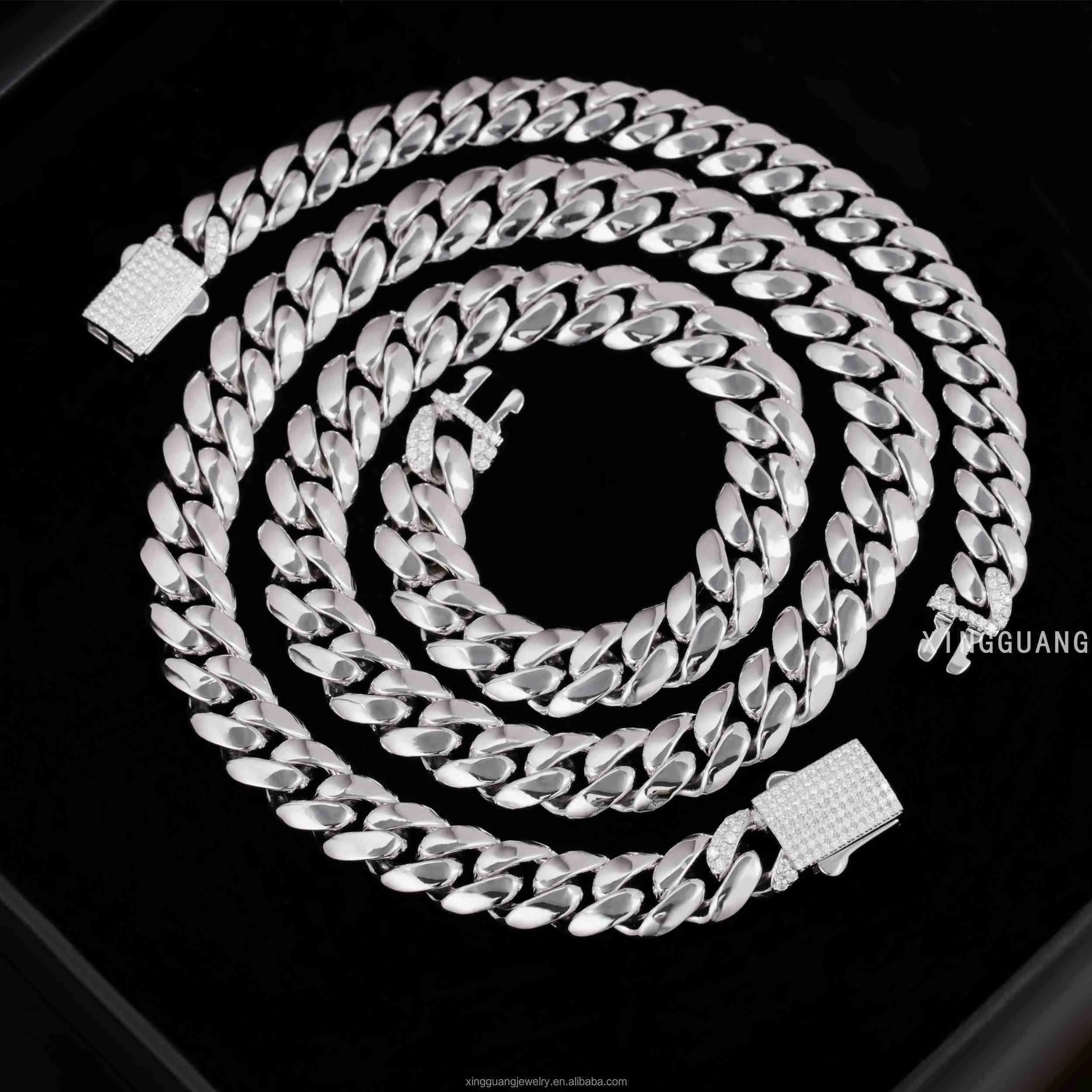 Customized Trend Polished 81013mm Solid Silver Plain Cuban Lidynamic ...