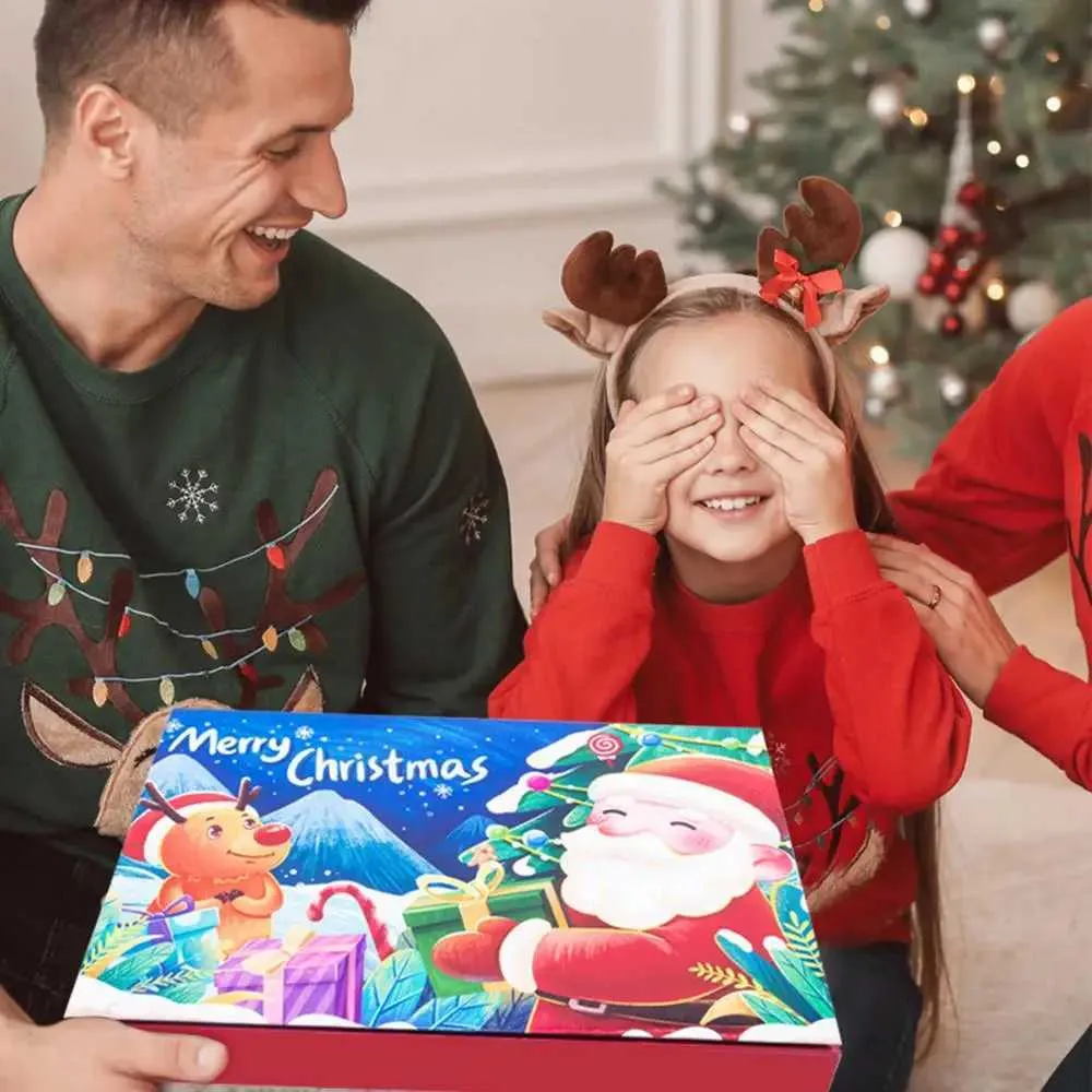 Christmas Advent Calendar: Fillable Candy Boxes, Empty Gift Box, 24 Day ...