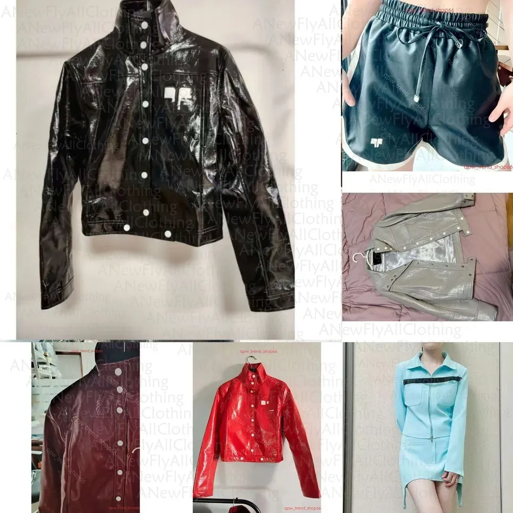 2025 Designer Shirt Jacket Woman Jacket High Quality Patent Leather ...