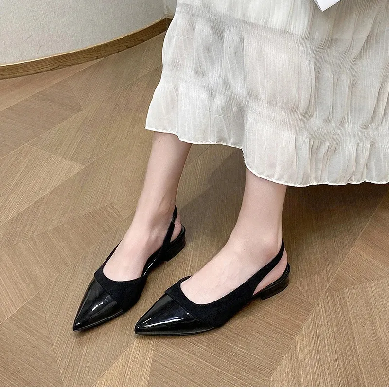 Cover Toe Women's Sandals Fashion Slip On Slingbacks Elegant Outdoor ...