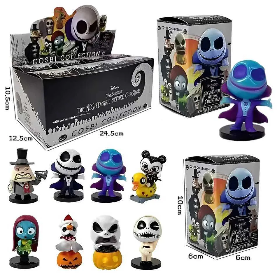 Qversion Christmas Scar Night Blind Box Skeleton Jack Pumpkin King ...